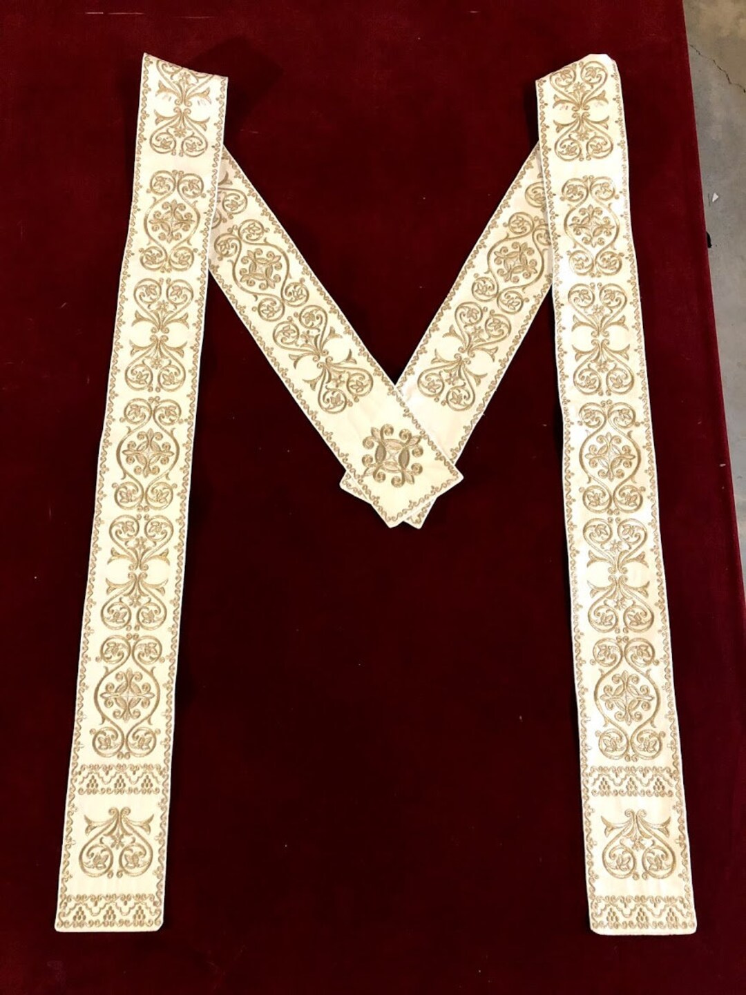 Fully Embroidered Protodeacon Double Orarion With Cuffs - Etsy
