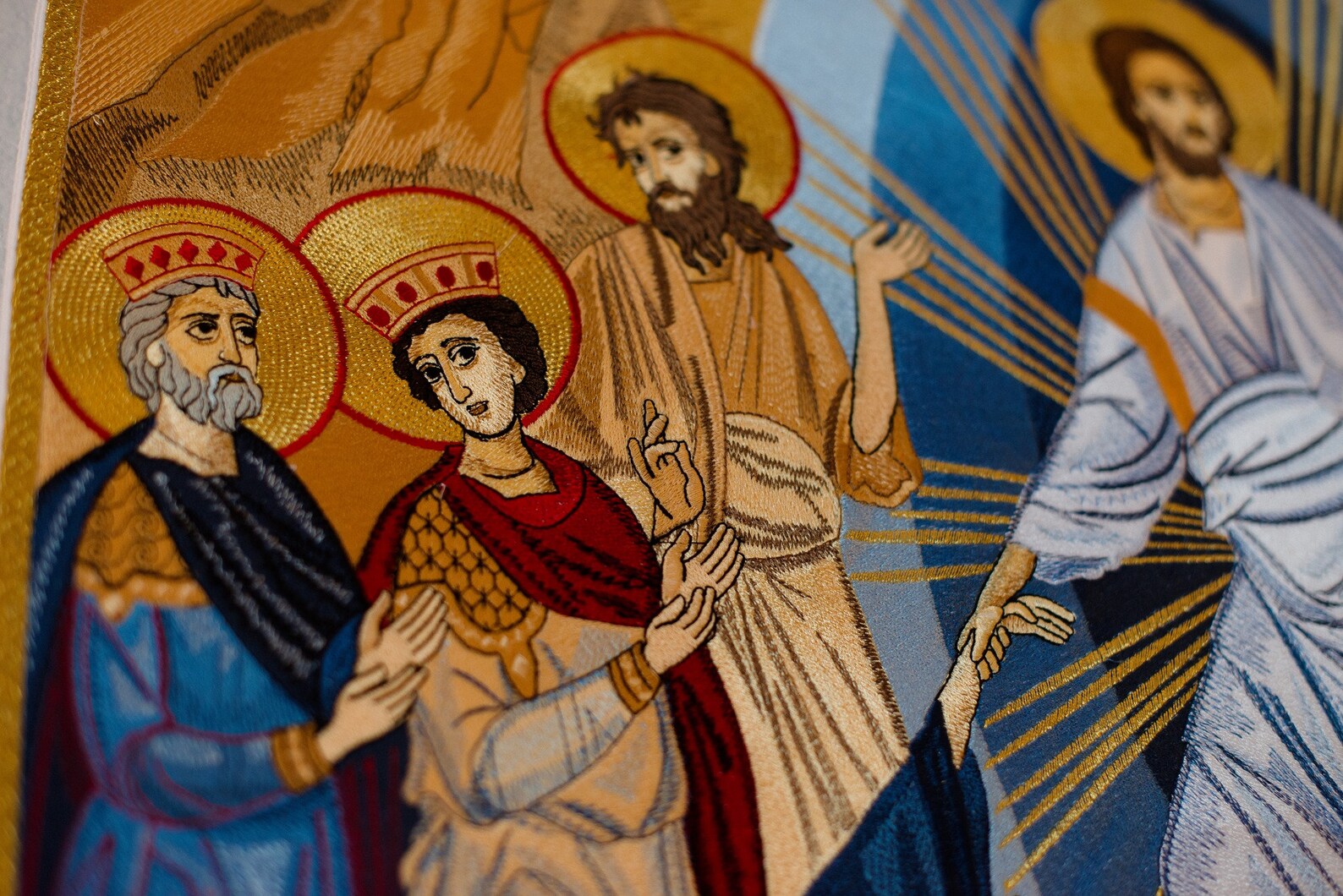 Fully-embroidered Orthodox Church Banner With the Icon Resurrection ...