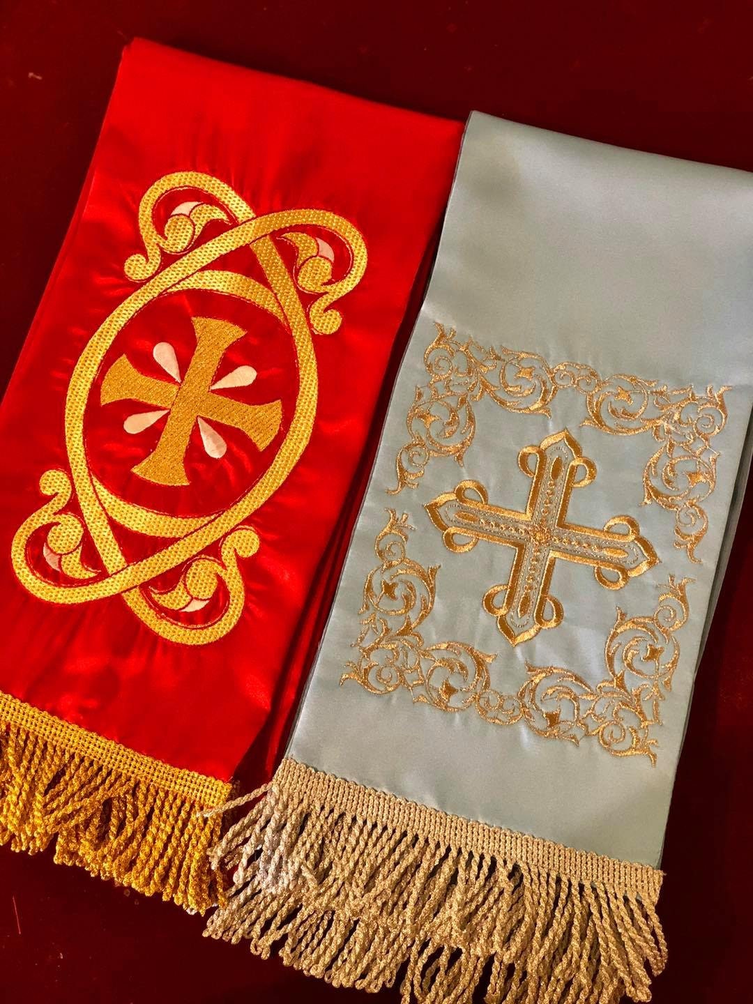 Fully Embroidered Gospel Bookmark in Orthodox Church - Etsy