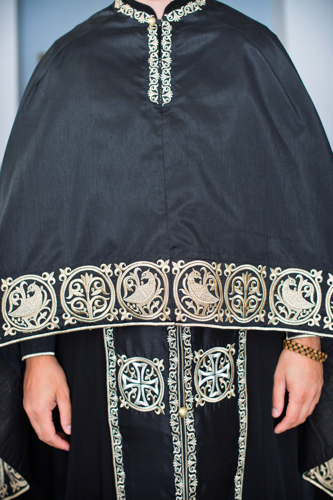 Fully Embroidered Orthodox Priest Vestments Set Black, Great Lent - Etsy