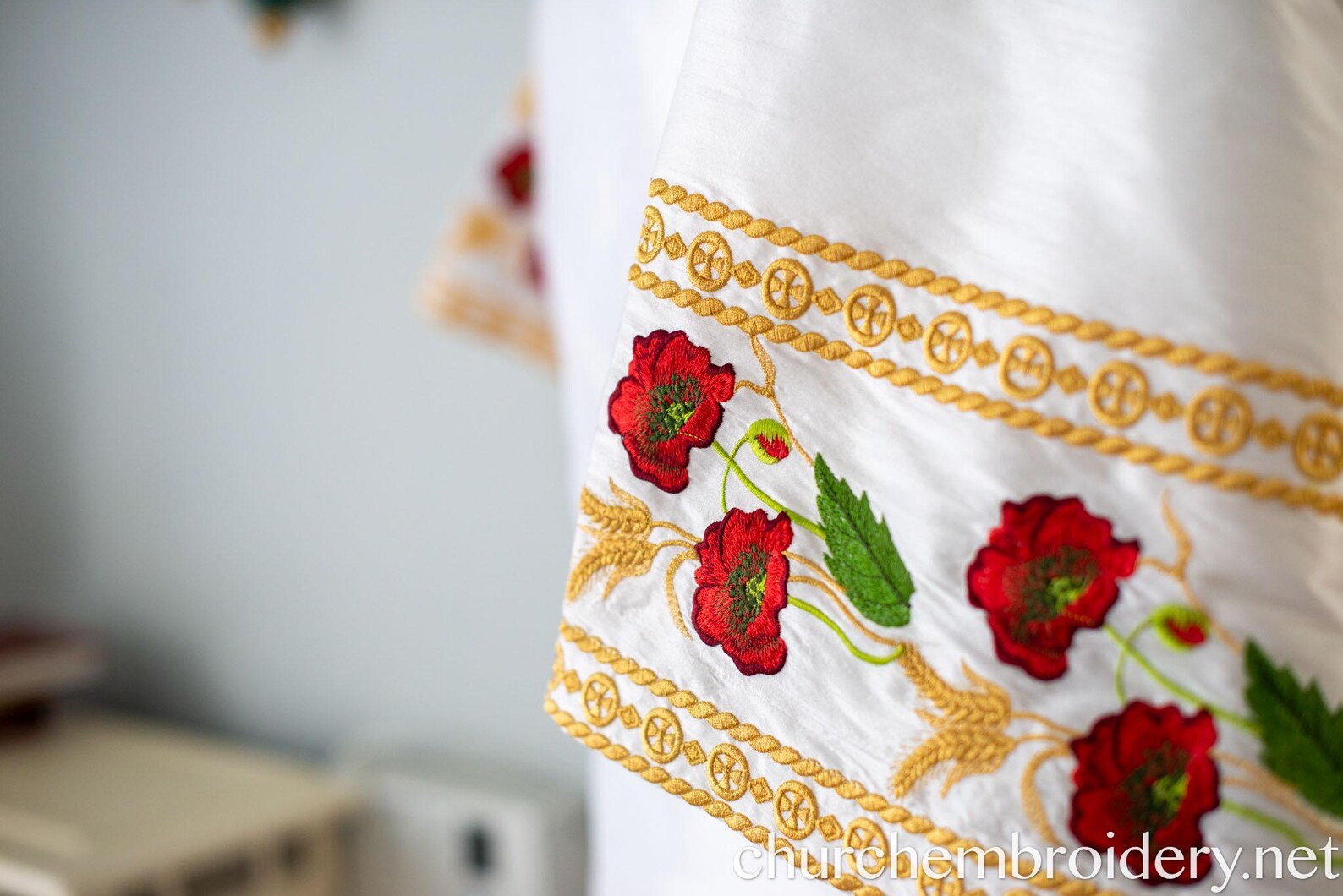 Altar Server Robe Fully Enbroidered, Comfortable and Light Altar Boy ...