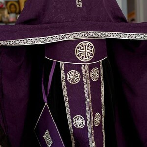 Fully Embroidered Orthodox Priest Vestments Set, Purple - Etsy