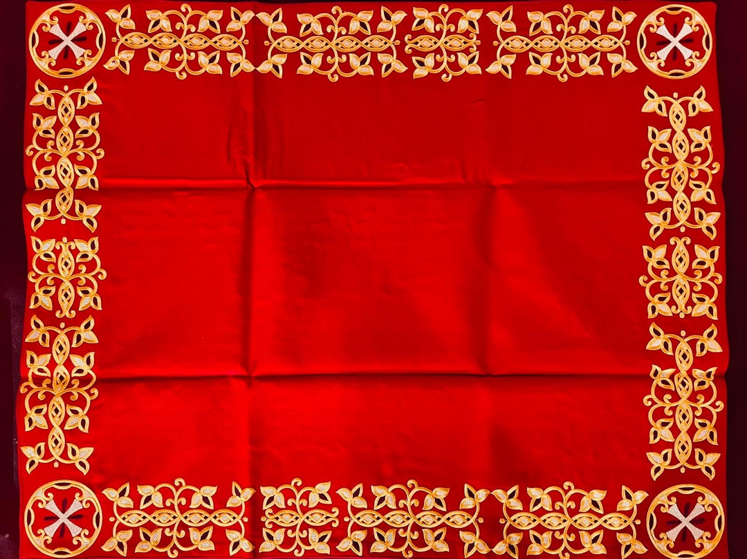 Fully Embroidered Orthodox Church Eileiton Cover for Antimins - Etsy
