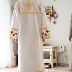 Altar Server Robe Fully Enbroidered, Comfortable and Light Altar Boy ...