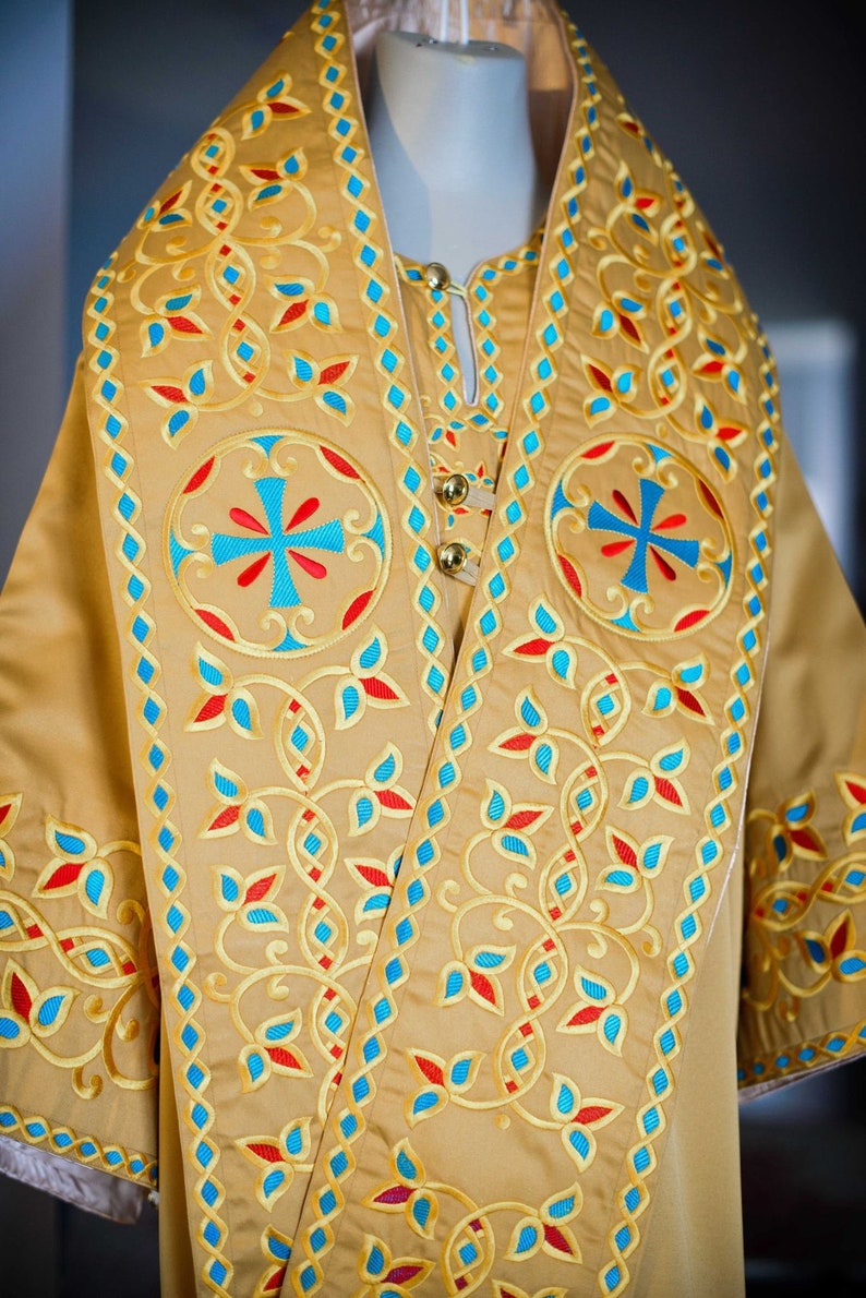 Fully Embroidered Orthodox Bishop Vestments Set - Etsy