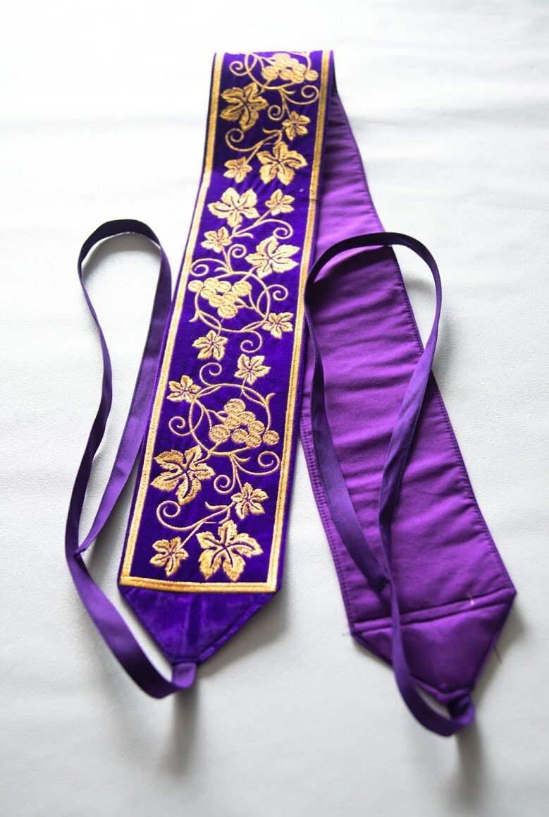 Fully Embroidered Orthodox Priest Bishop Belt - Etsy