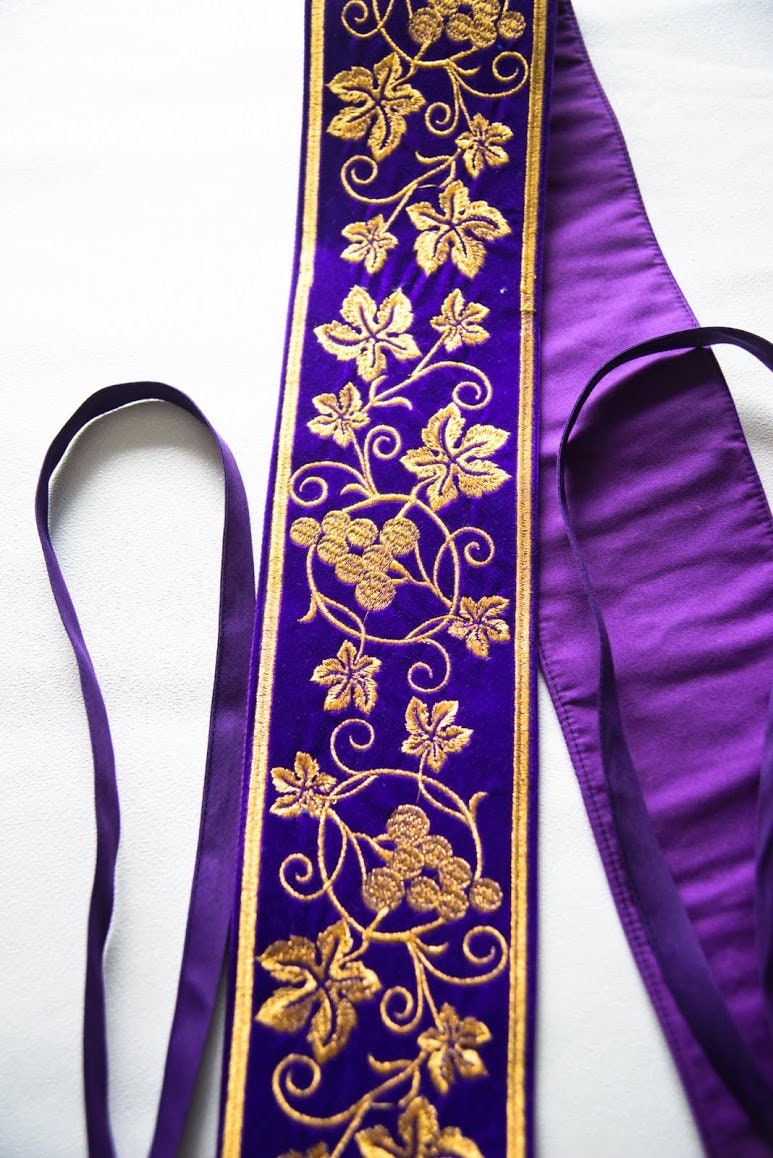 Fully Embroidered Orthodox Priest Bishop Belt - Etsy