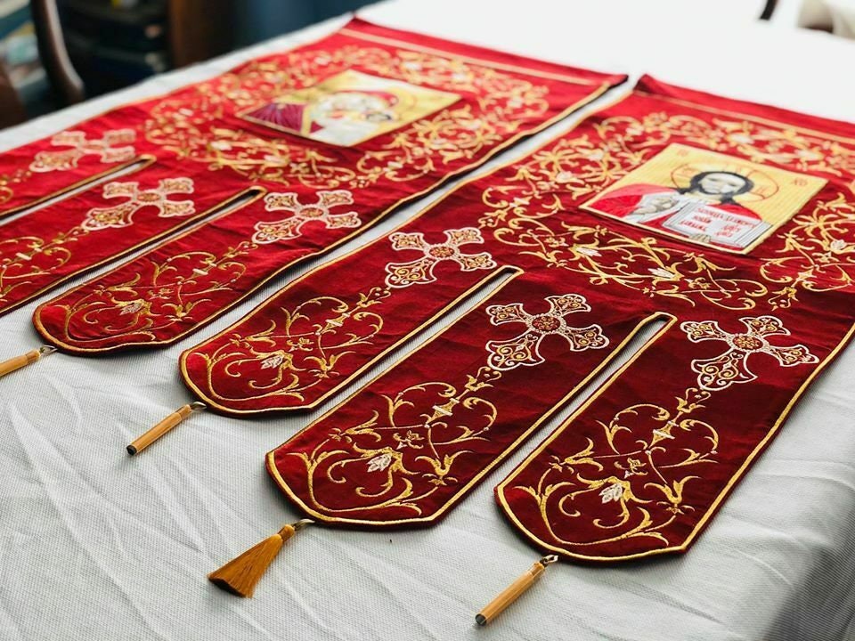 Fully-embroidered Orthodox Church Banner With the Icon of Theotokos - Etsy