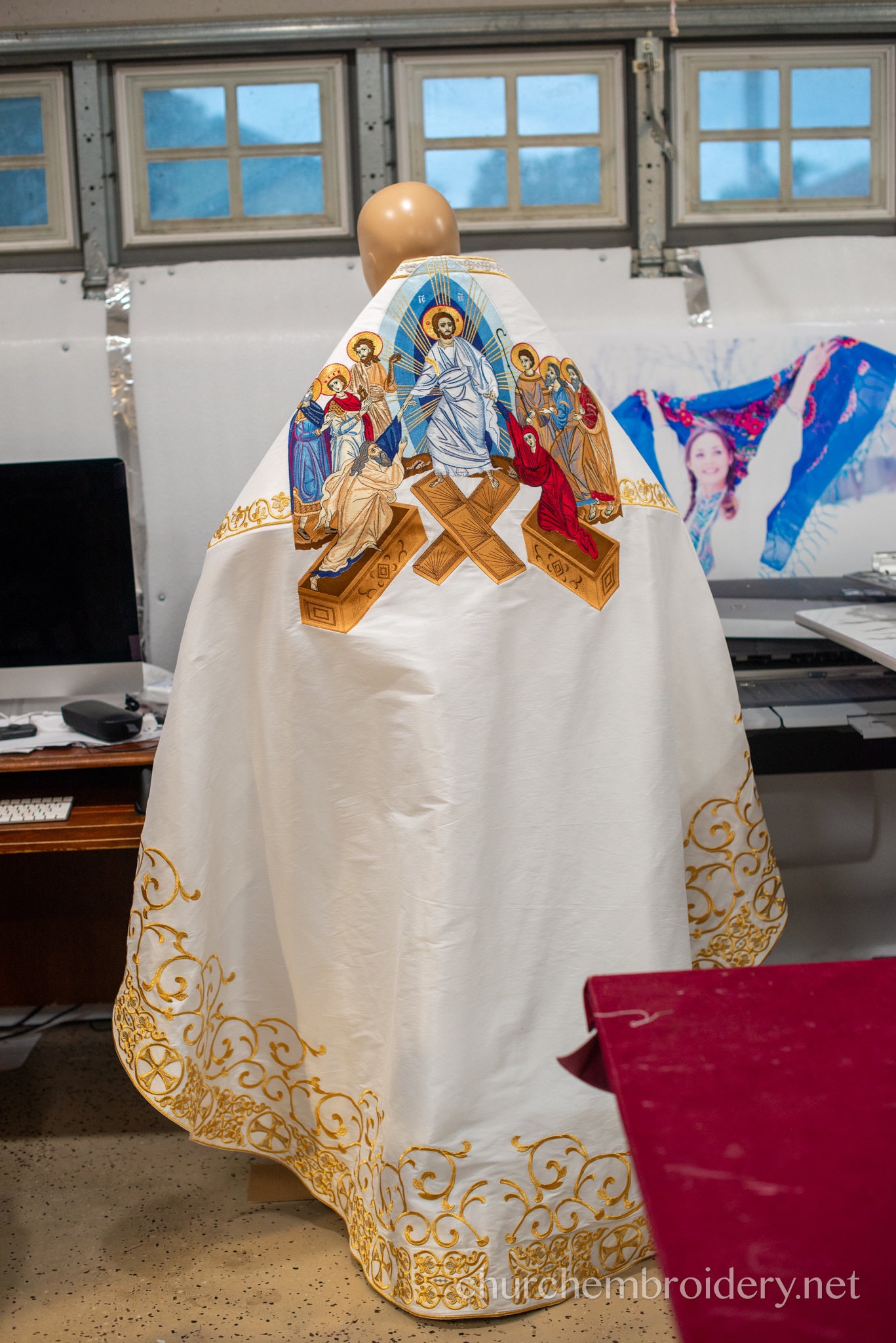 Fully Embroidered Orthodox Church Priest Vestments Russian Style Large ...
