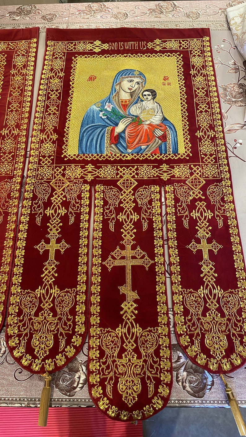 Fully-embroidered Orthodox Church Banners With the Icon of Christ and ...