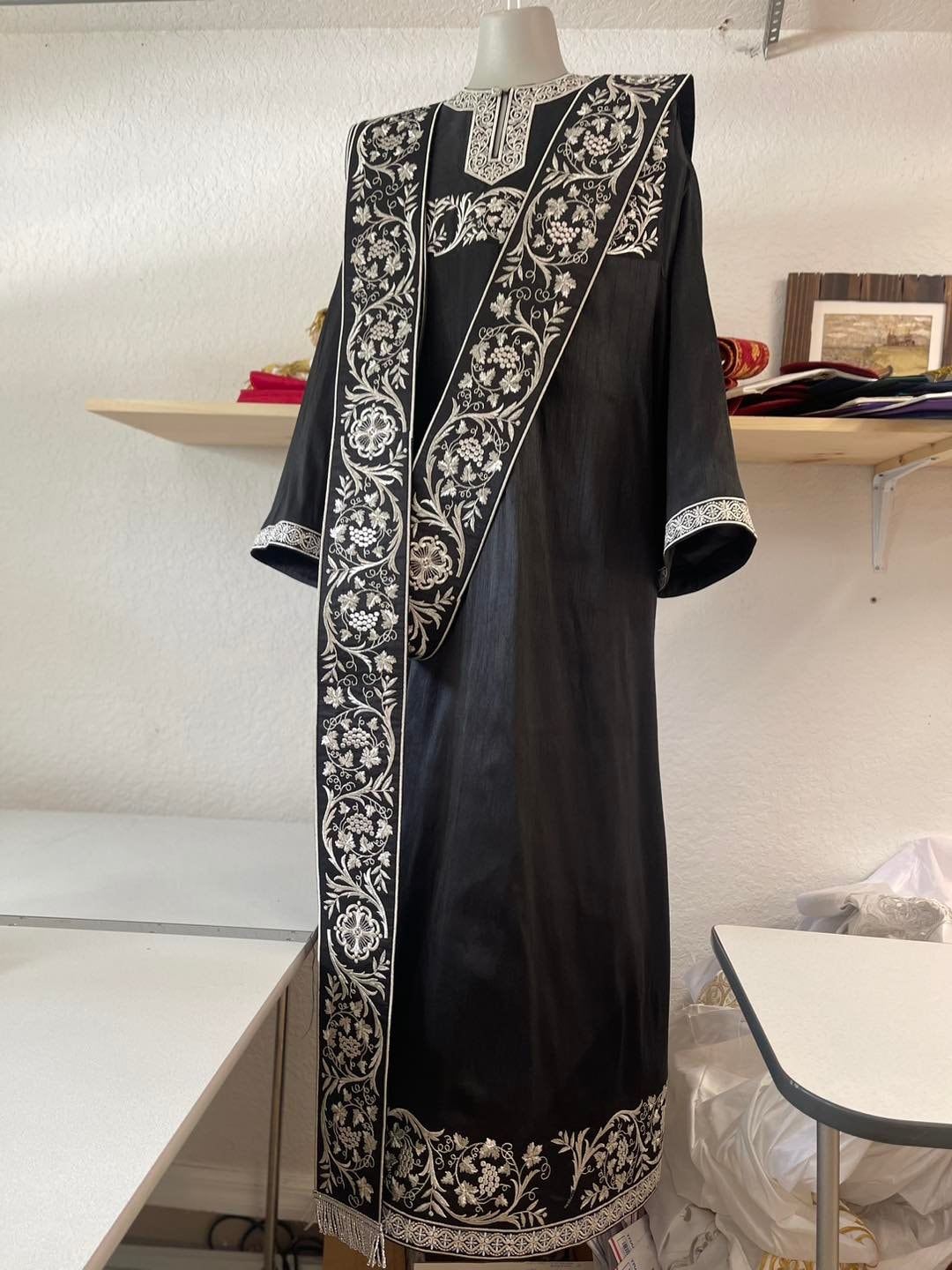 Fully Embroidered Orthodox Deacon Protodeacon Vestments Set, Black - Etsy