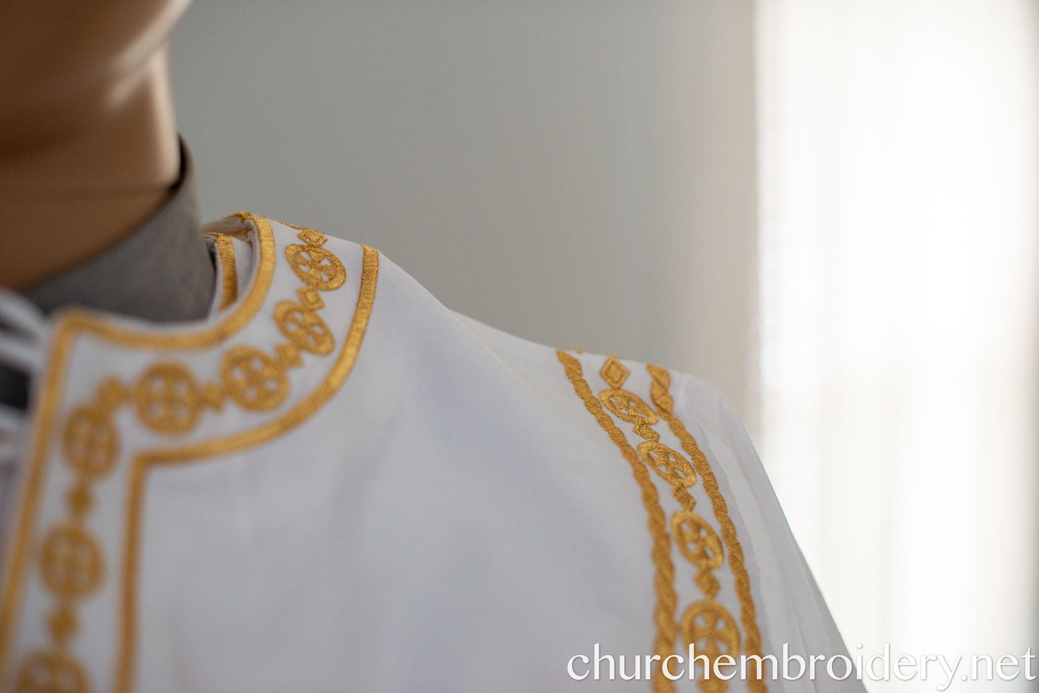 Altar Server Robe Fully Enbroidered, Comfortable and Light Altar Boy ...