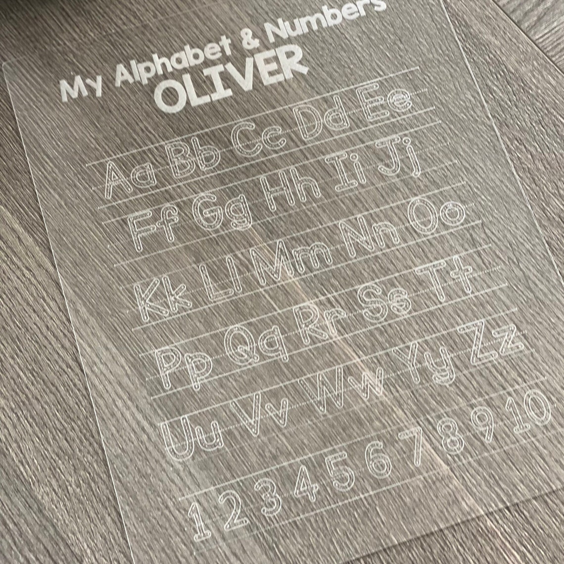 Personalized Name Tracing Dry Erase Boards, Acrylic Tracing Board, Dry ...