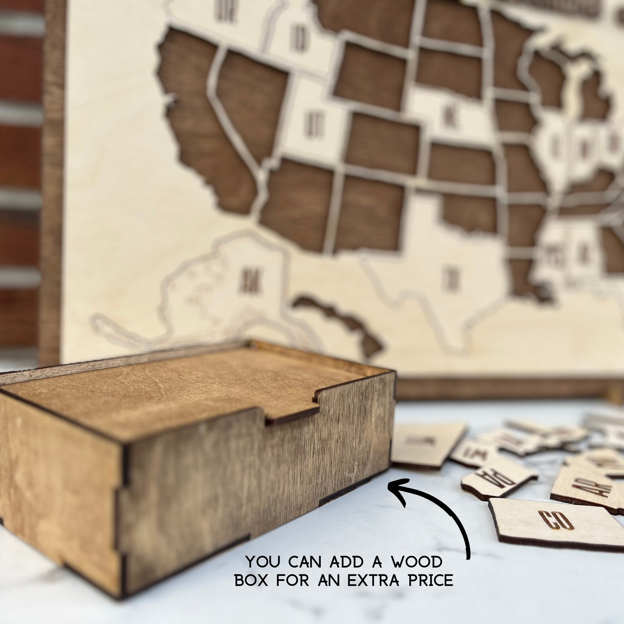 Travel Map, U.S. Map Puzzle, Personalized Family Travel Map, U.S ...