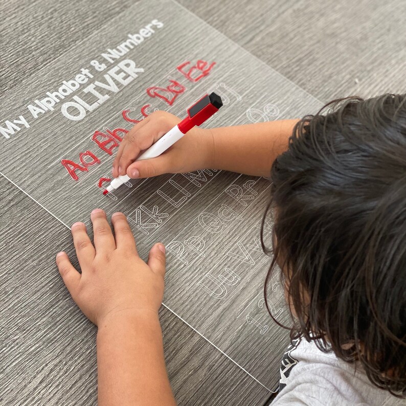 Personalized Name Tracing Dry Erase Boards, Acrylic Tracing Board, Dry ...