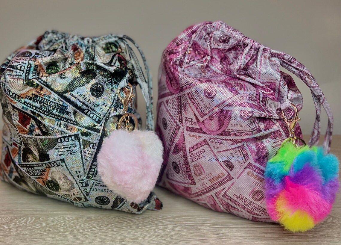 Money Bag Stripper Bag Drawstring Bag Exotic Dancewear - Etsy