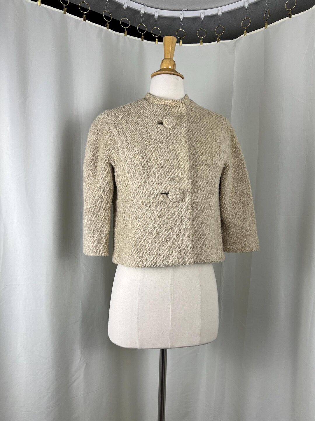 1950s Lilli Ann Cropped Jacket, 1950s Tweed Coat, 1950s Cropped Jacket ...
