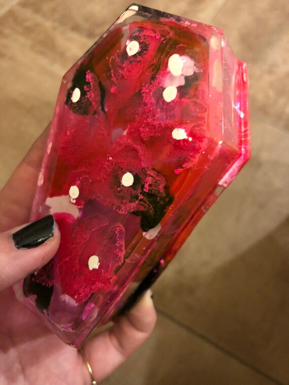 Alcohol Ink Resin Coffin - Etsy