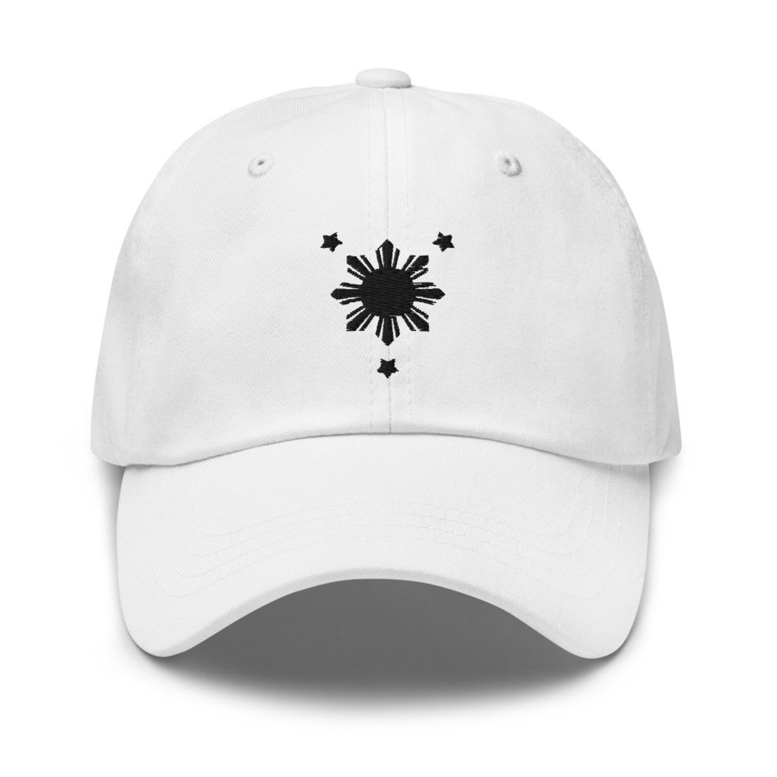 Filipino Sun Dad Hat BLACK/WHITE EMBROIDERED Funny Filipino - Etsy