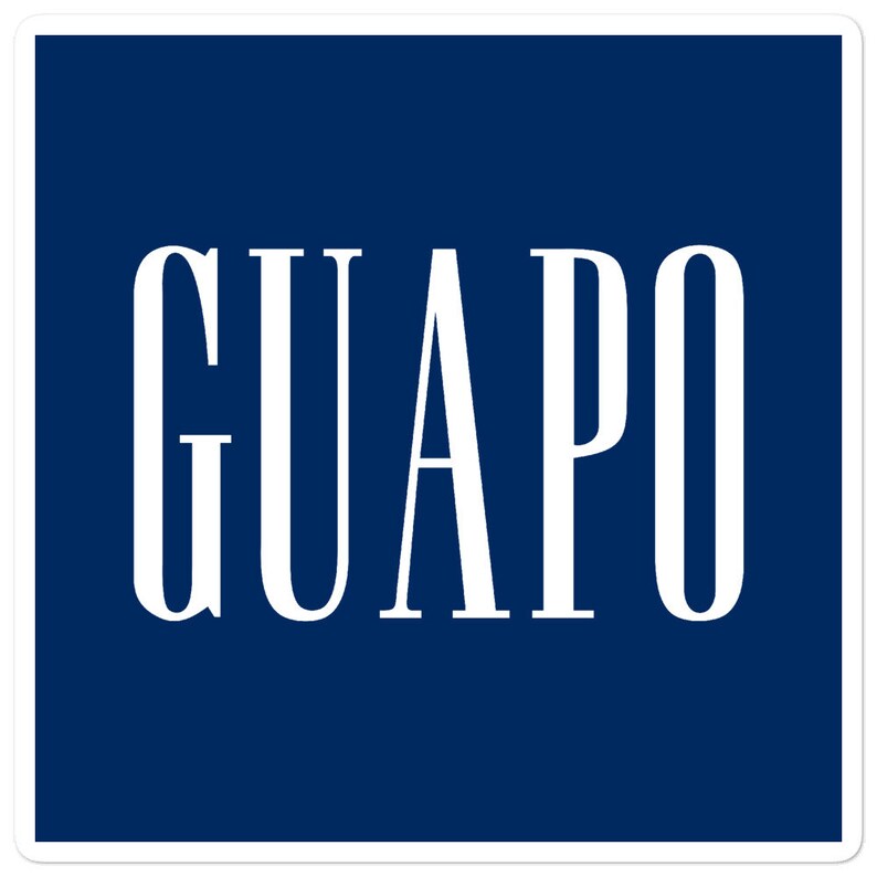 Guapo Blue Box Sticker Bubble-free - Filipino - Funny Filipino - Pinoy ...