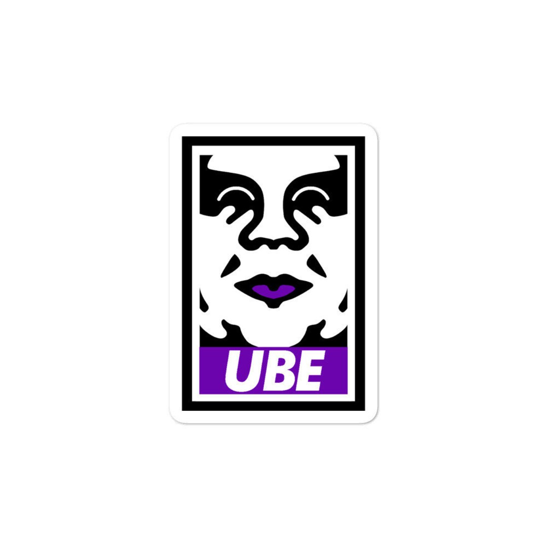 Ube Happy Lips Sticker Bubble-free - Filipino, Funny Filipino, Pinoy ...