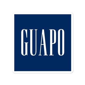 Guapo Blue Box Sticker Bubble-free - Filipino - Funny Filipino - Pinoy ...