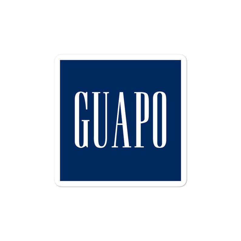 Guapo Blue Box Sticker Bubble-free - Filipino - Funny Filipino - Pinoy ...