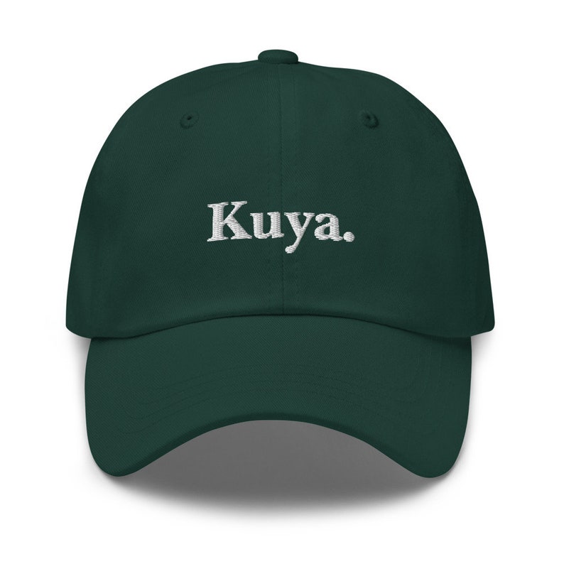 Kuya Filipino Dad Hat BLACK/WHITE EMBROIDERED - Funny Filipino Gift ...