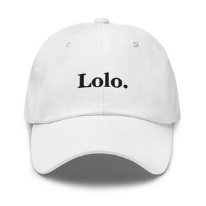 Lolo Filipino Dad Hat BLACK/WHITE EMBROIDERED - Funny Filipino Gift ...
