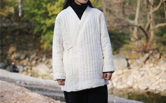 Mid-length Thick Japanese Coat/ Kimono Coat/ Womens Coat | Etsy