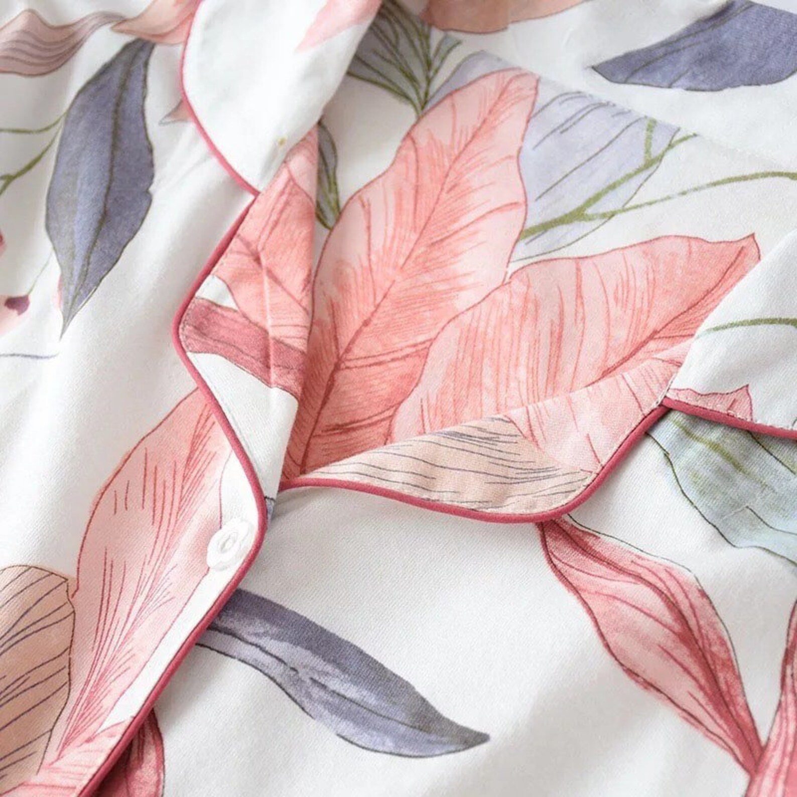 New Ladies Pajamas Set Floral Printed Full Cotton Fresh Style - Etsy