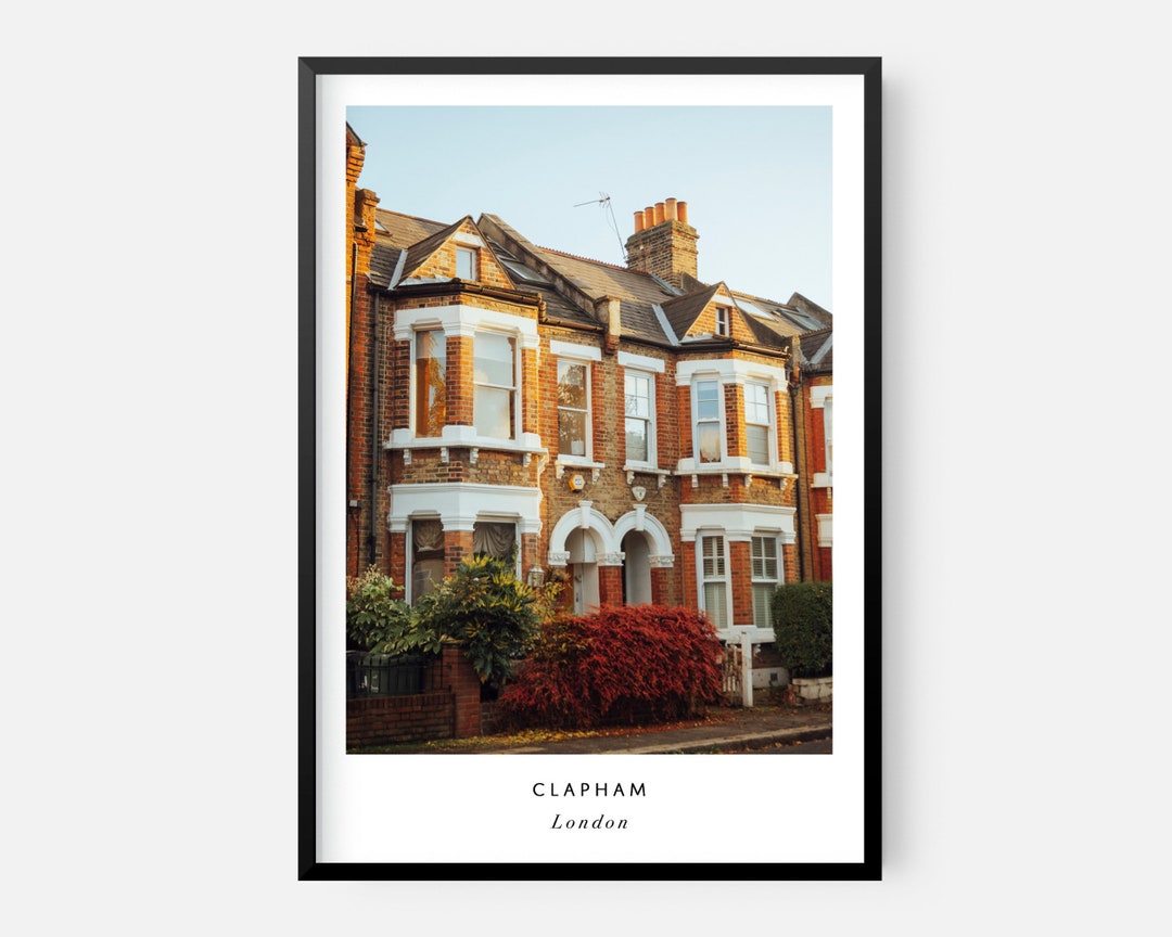 London Clapham Print / London Wall Art / Clapham Wall Art / - Etsy España