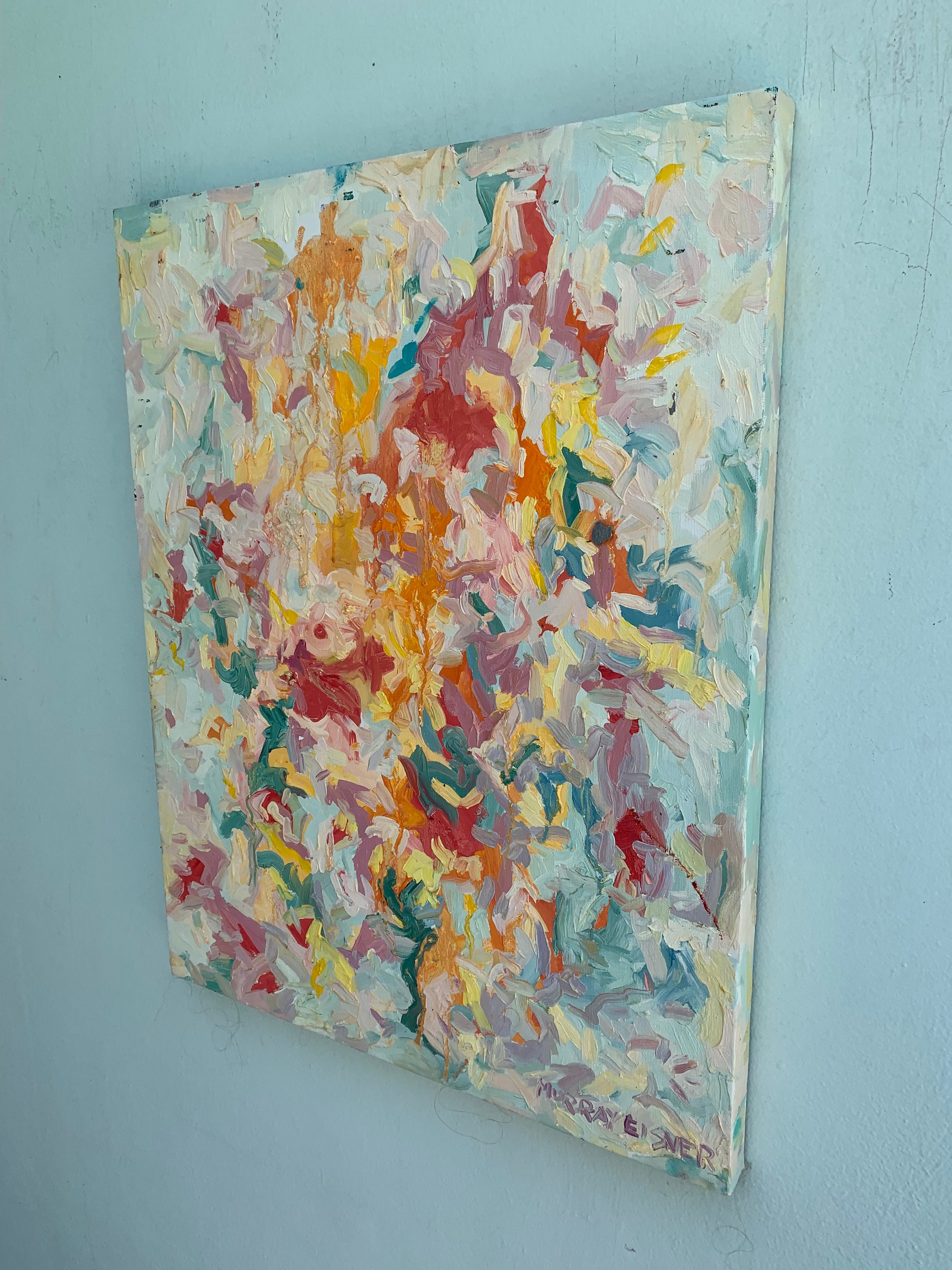 Jubilation an Original Abstract Oil Painting by Murray A Eisner, on a ...