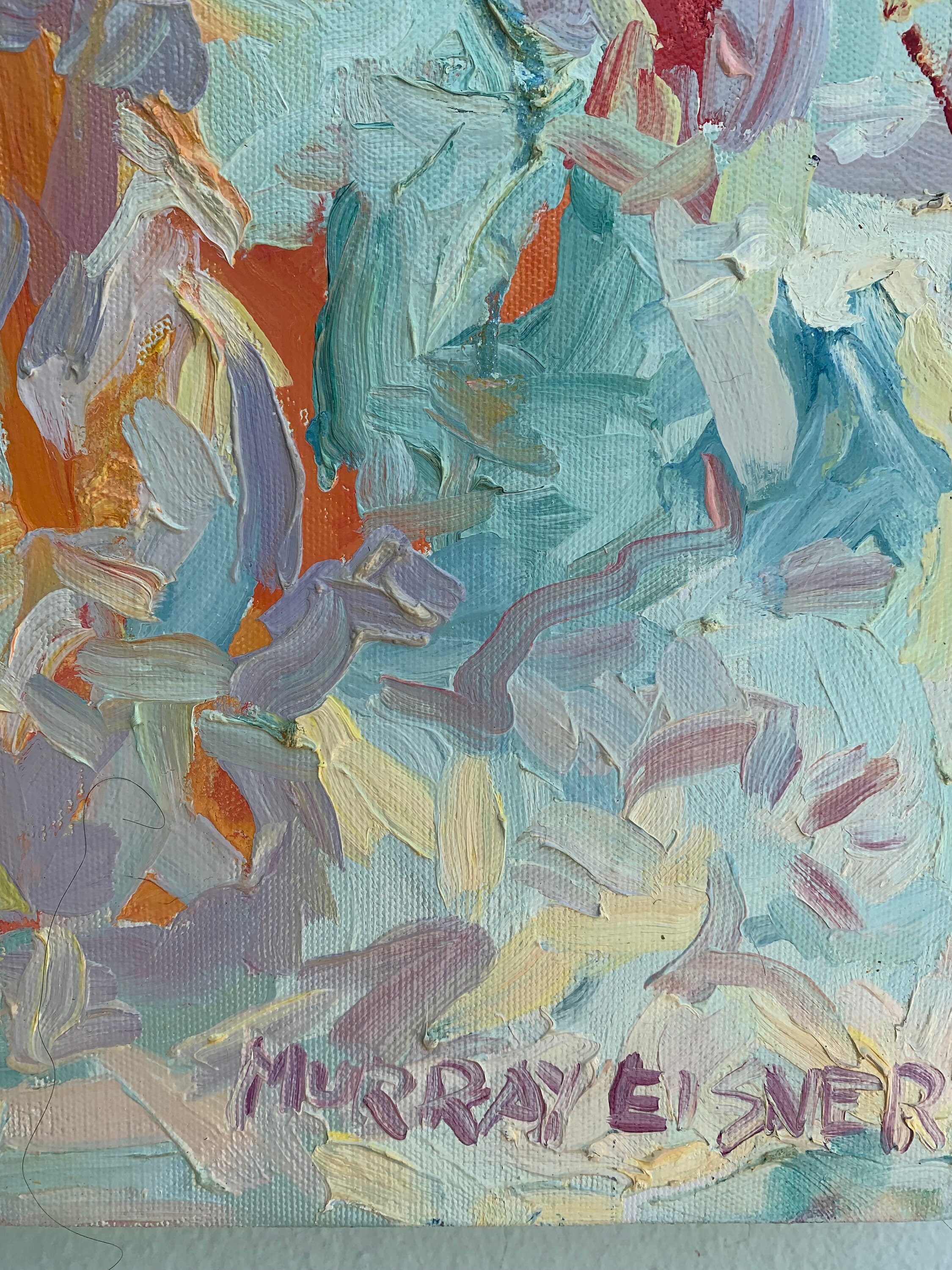 Jubilation an Original Abstract Oil Painting by Murray A Eisner, on a ...