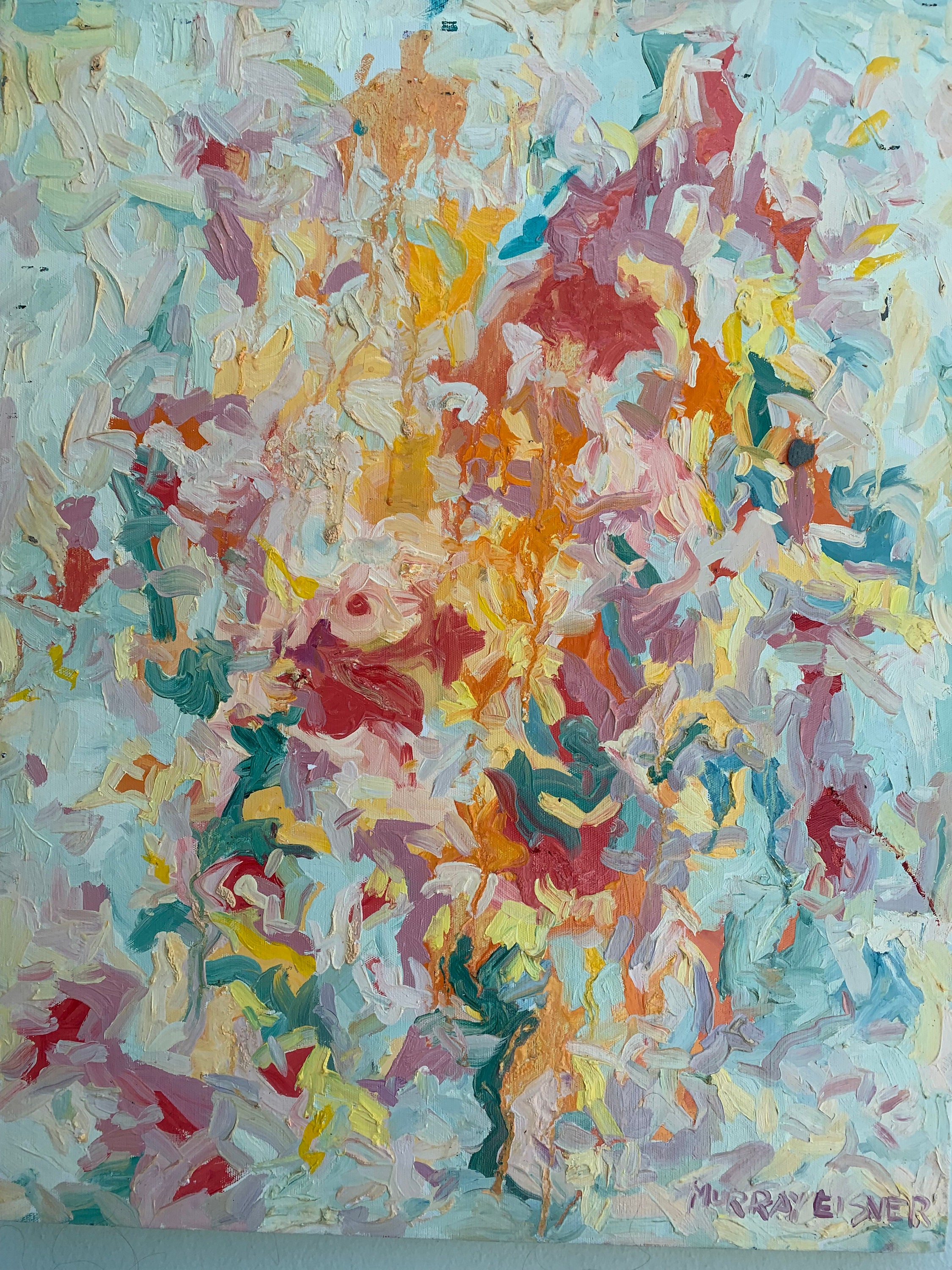 Jubilation an Original Abstract Oil Painting by Murray A Eisner, on a ...