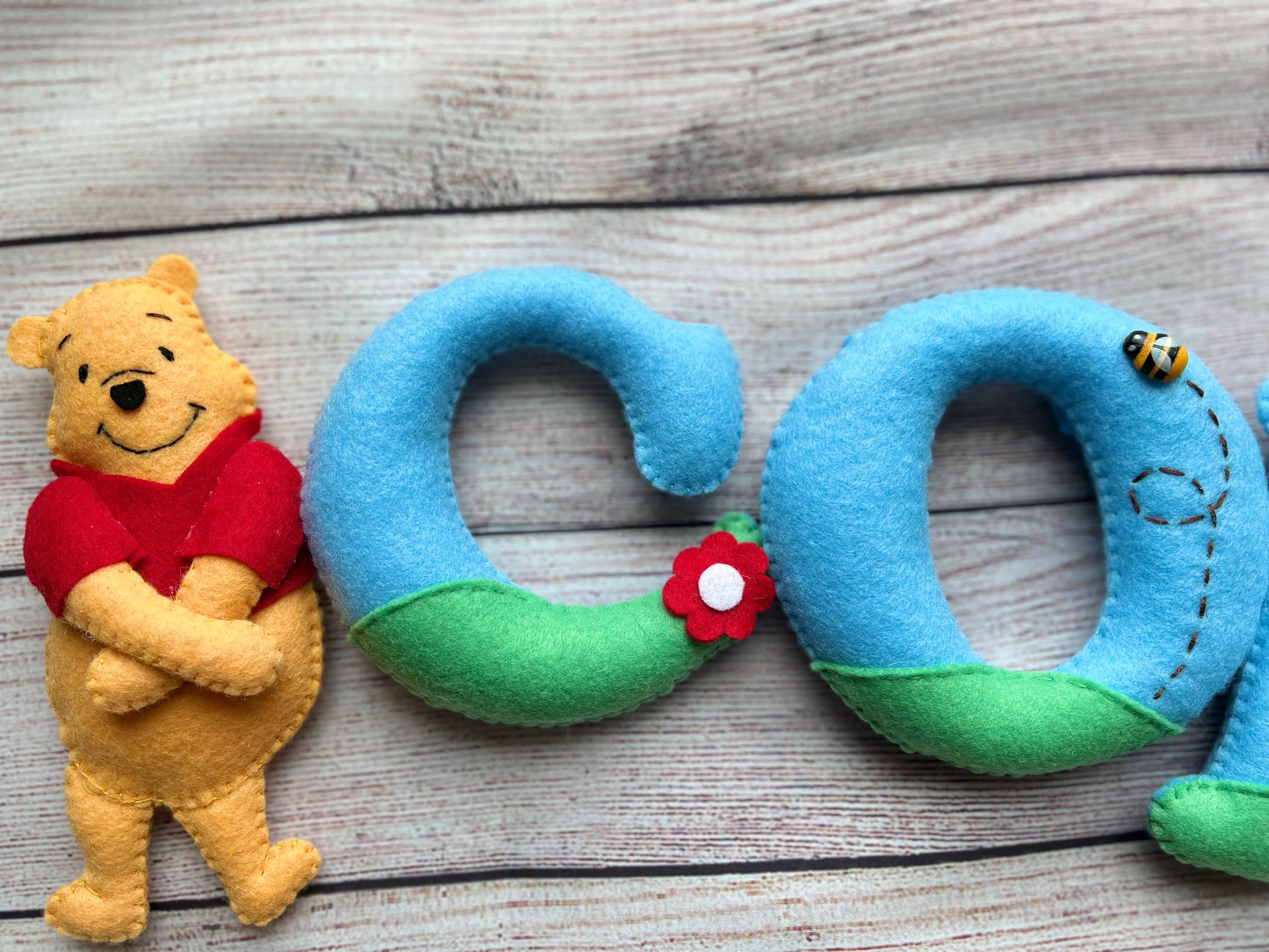 Personalized Name Banner -classic Winnie the Pooh/nursery Decor/name ...