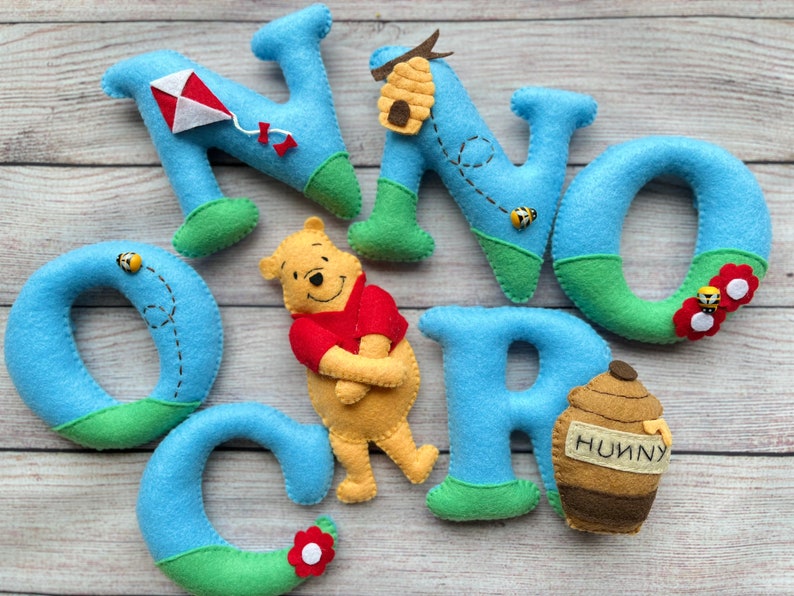 Personalized Name Banner -classic Winnie the Pooh/nursery Decor/name ...