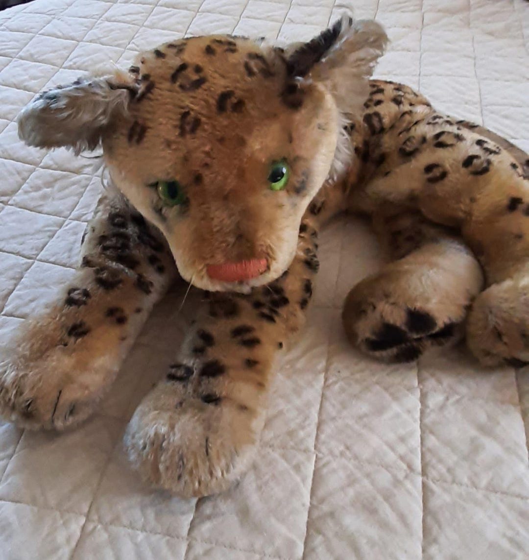 Vintage Steiff Stuffed Leopard - Etsy