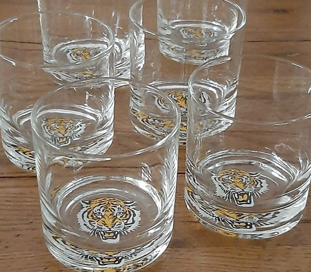 Libbey Tiger Drinking Glasses - Etsy