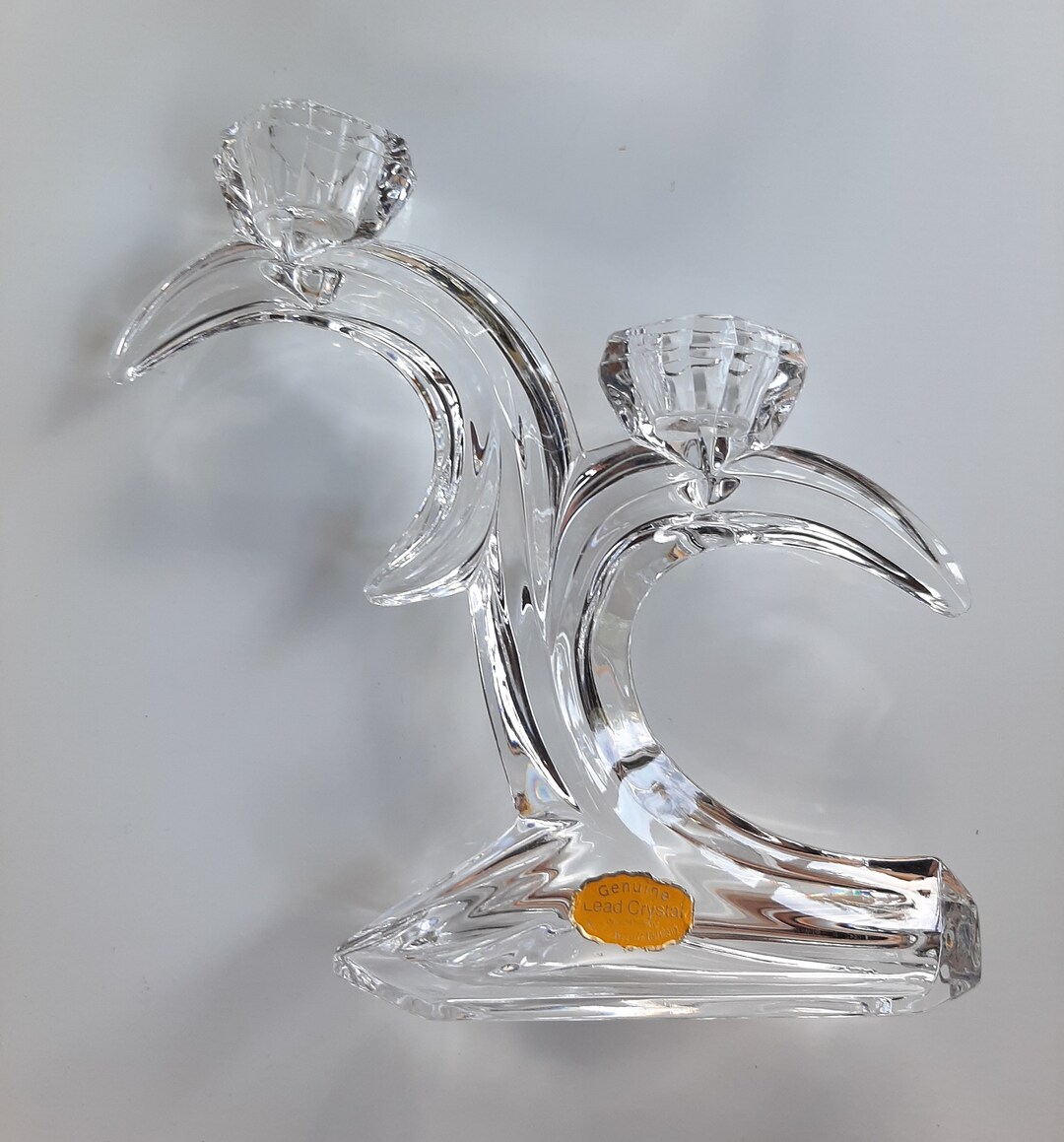 Pair of Genuine Lead Crystal Candlesticks, Made in Western Germany - Etsy