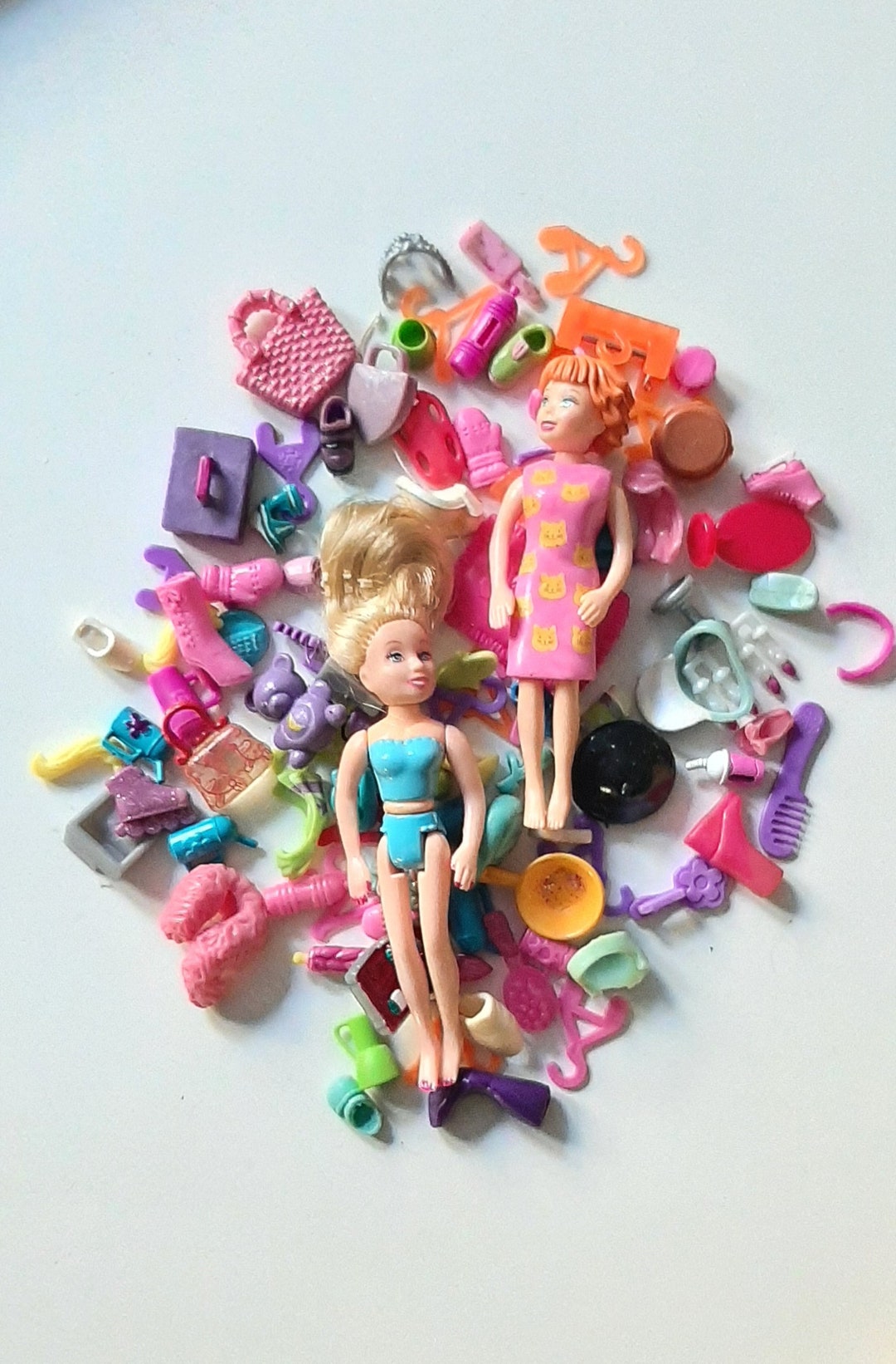 Large Lot of Vintage Polly Pocket Dolls and Accessories - Etsy