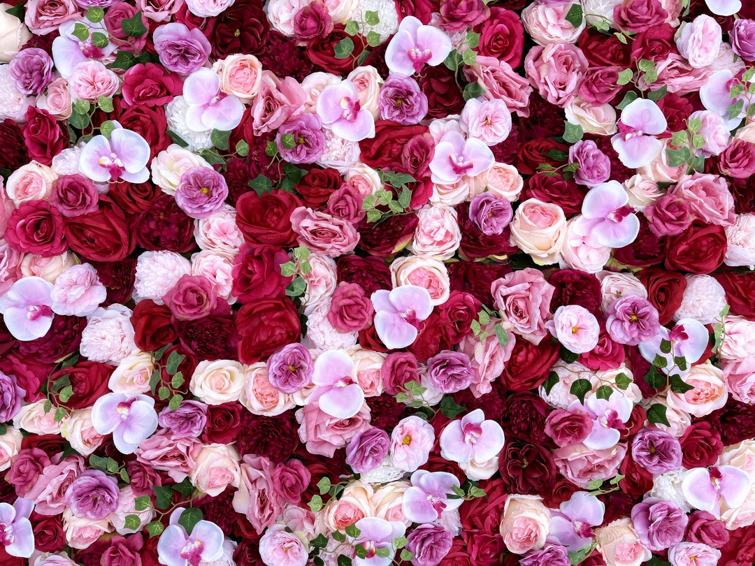 Fuschia Orchid Flower Wall Panel: 3D Wedding Backdrop - Etsy