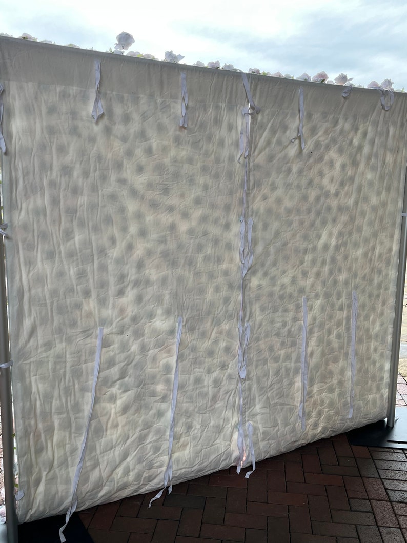 Snow White Wedding Flower Wall Backdrop - Roll-up Photo Booth Decor - Etsy