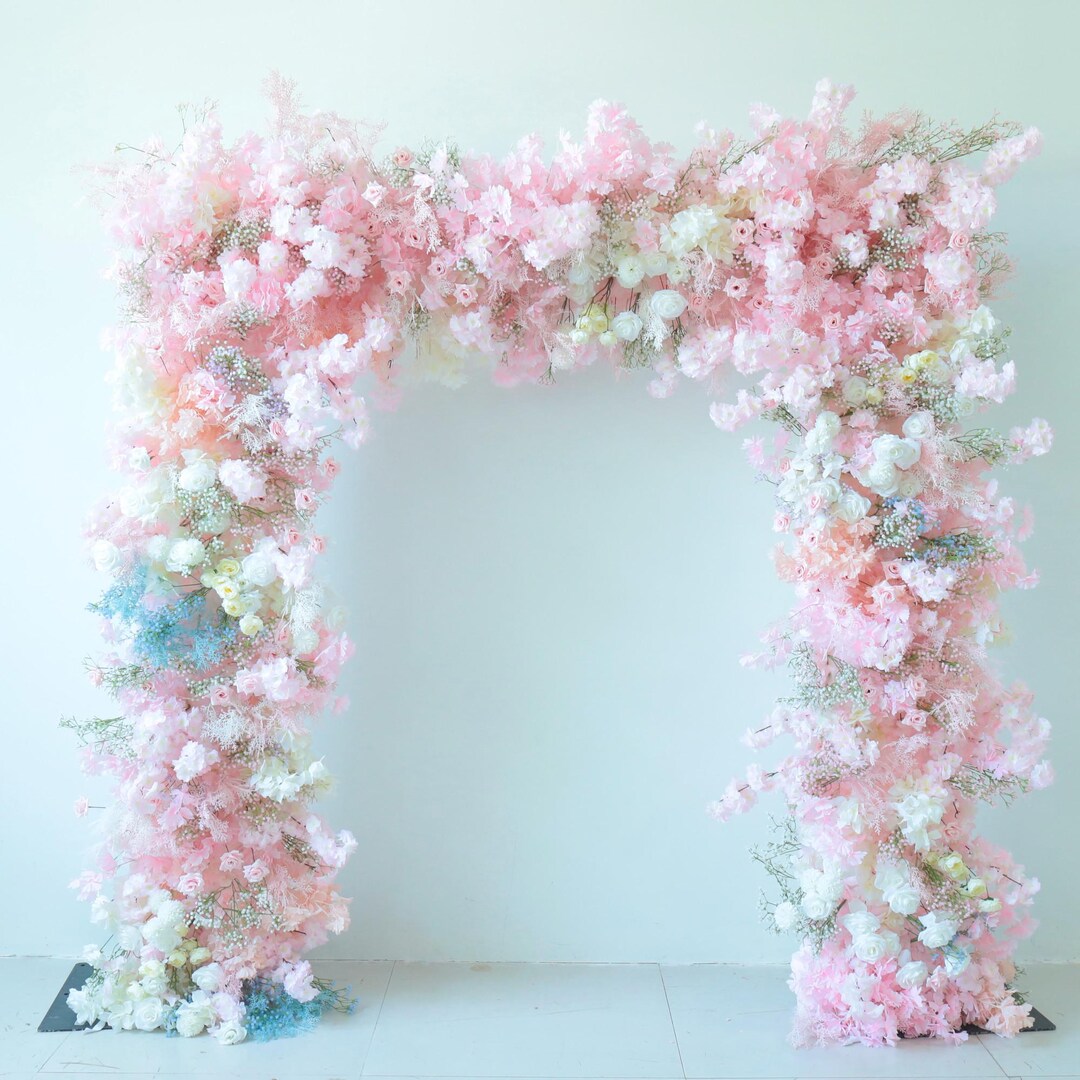 Pink Flower Arch: 8x8ft Foam Base Wedding Party Decor 1002 - Etsy