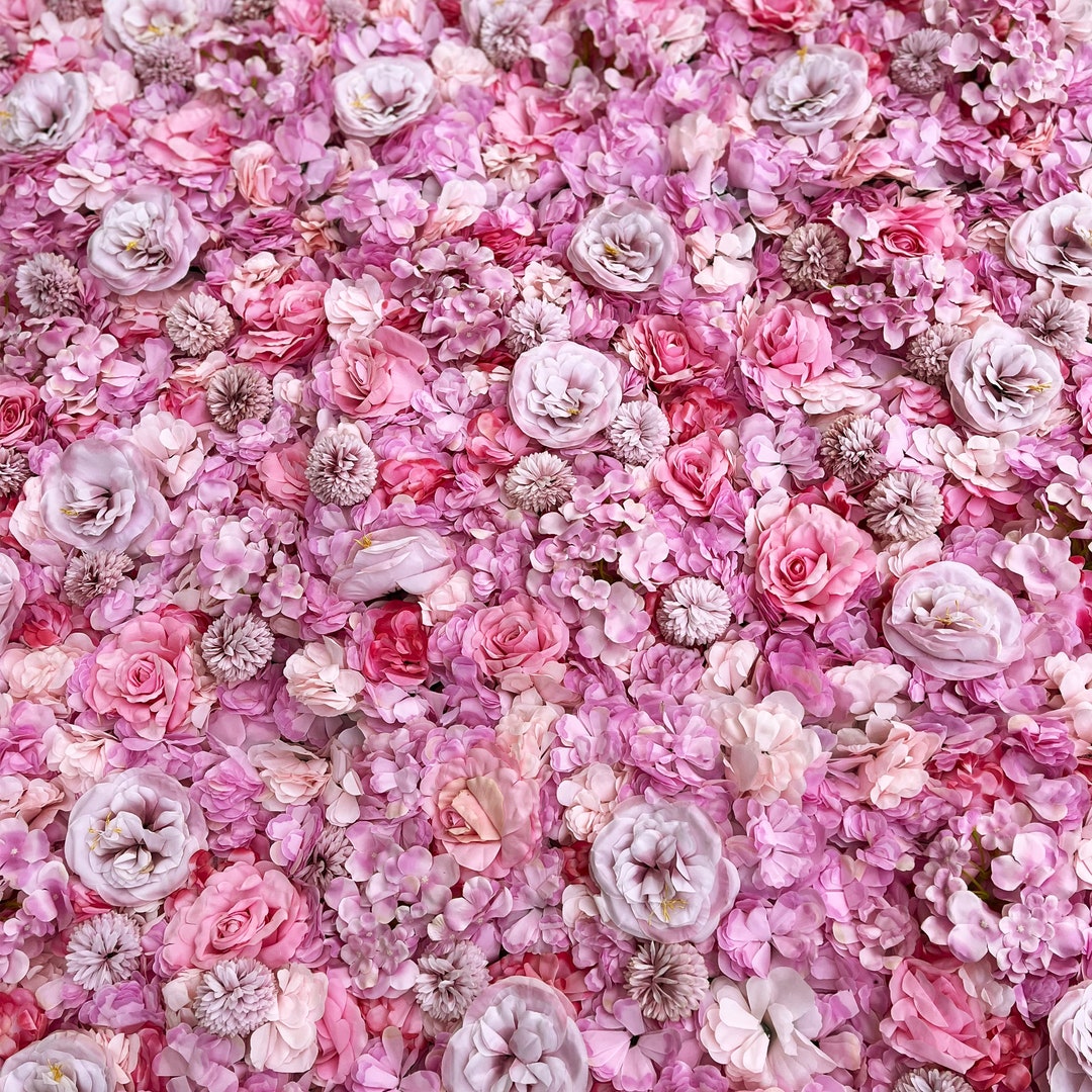 Bubblegum Pink Flower Wall Panel: 3D Floral Photo Backdrop - Etsy