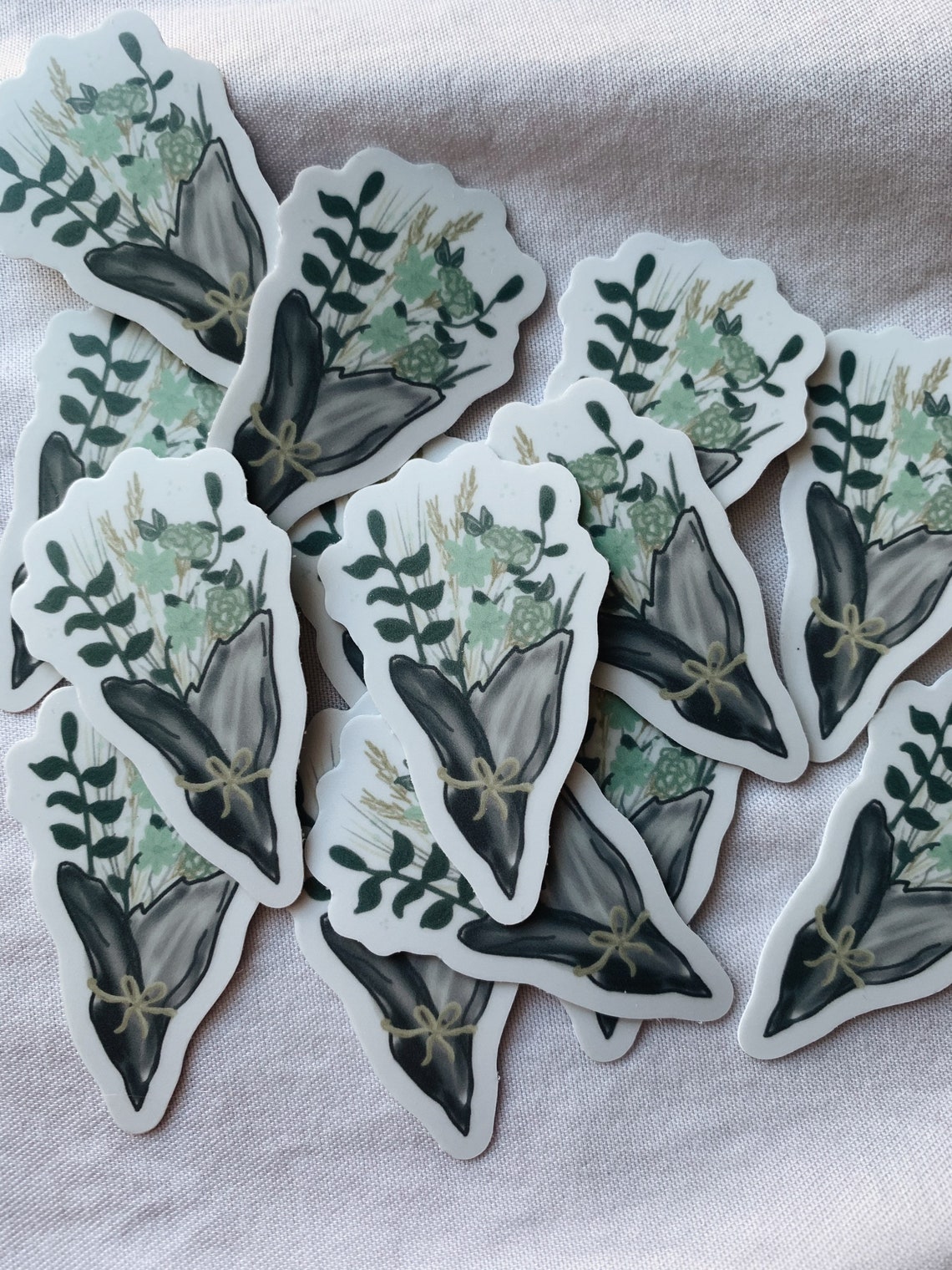 Flower Bouquet Sticker | Etsy