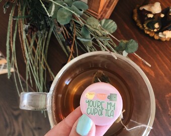 Tea Cup Button | Etsy