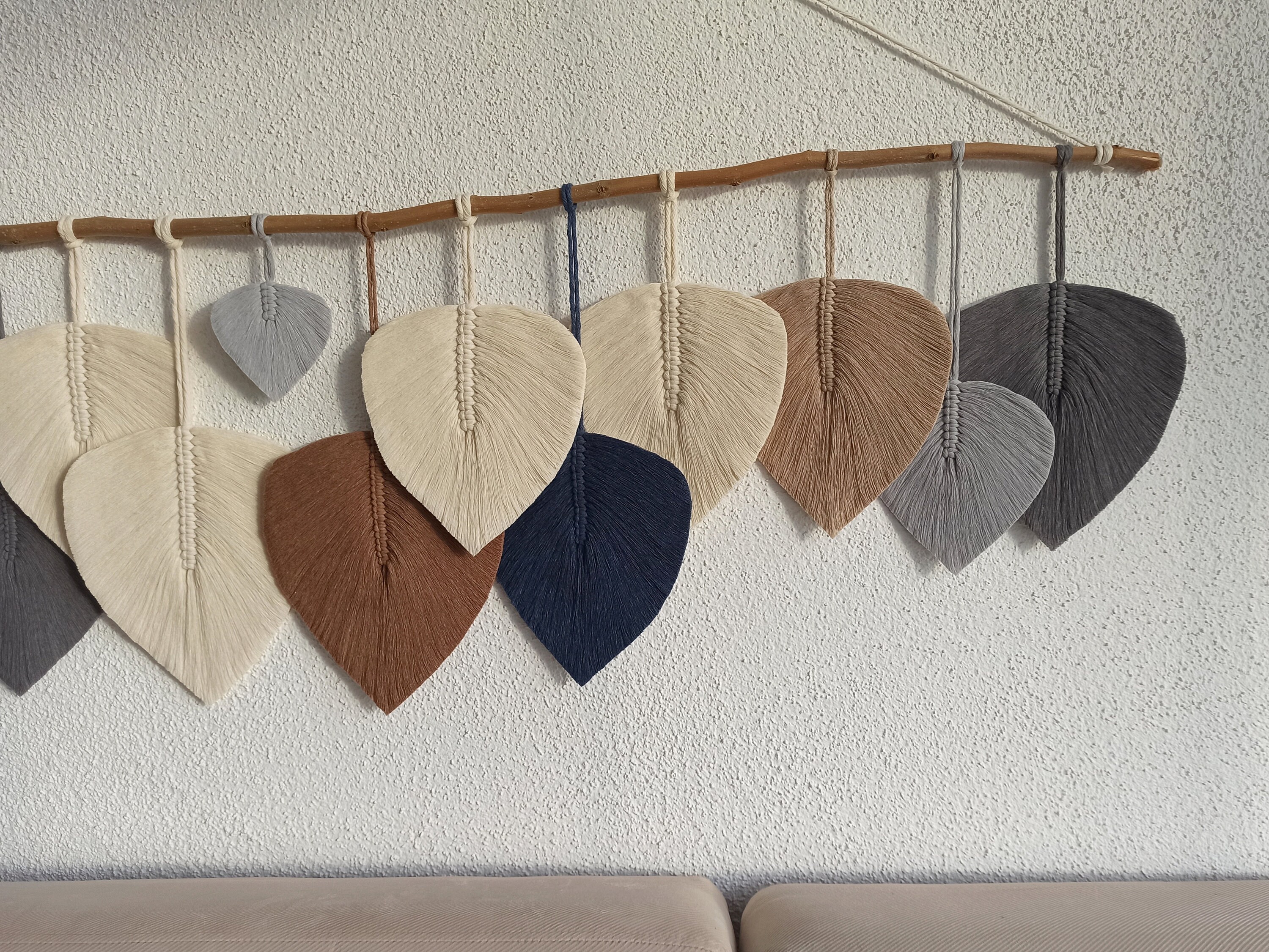 Extra Large Macrame Feather // Macrame Wall Hanging // Boho | Etsy