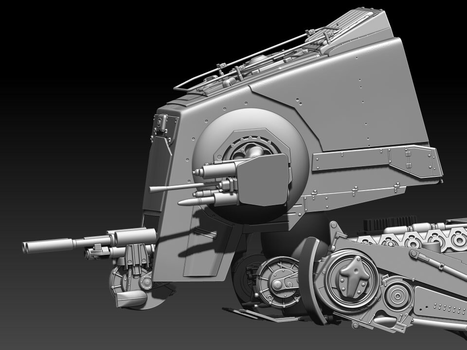 AT-ST Studio Scale Model - Etsy