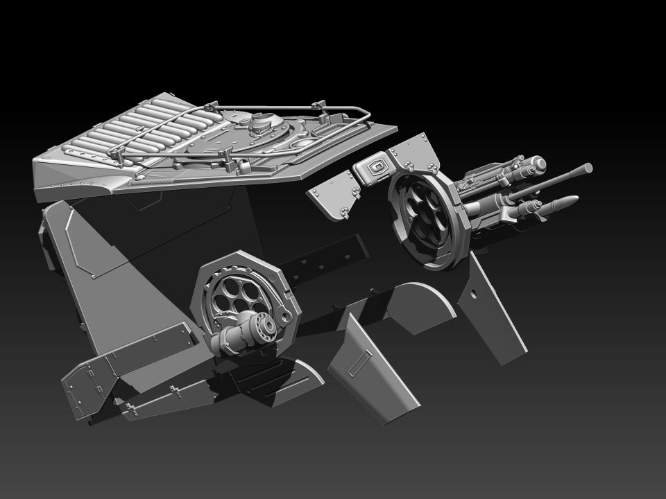 AT-ST Studio Scale Model - Etsy